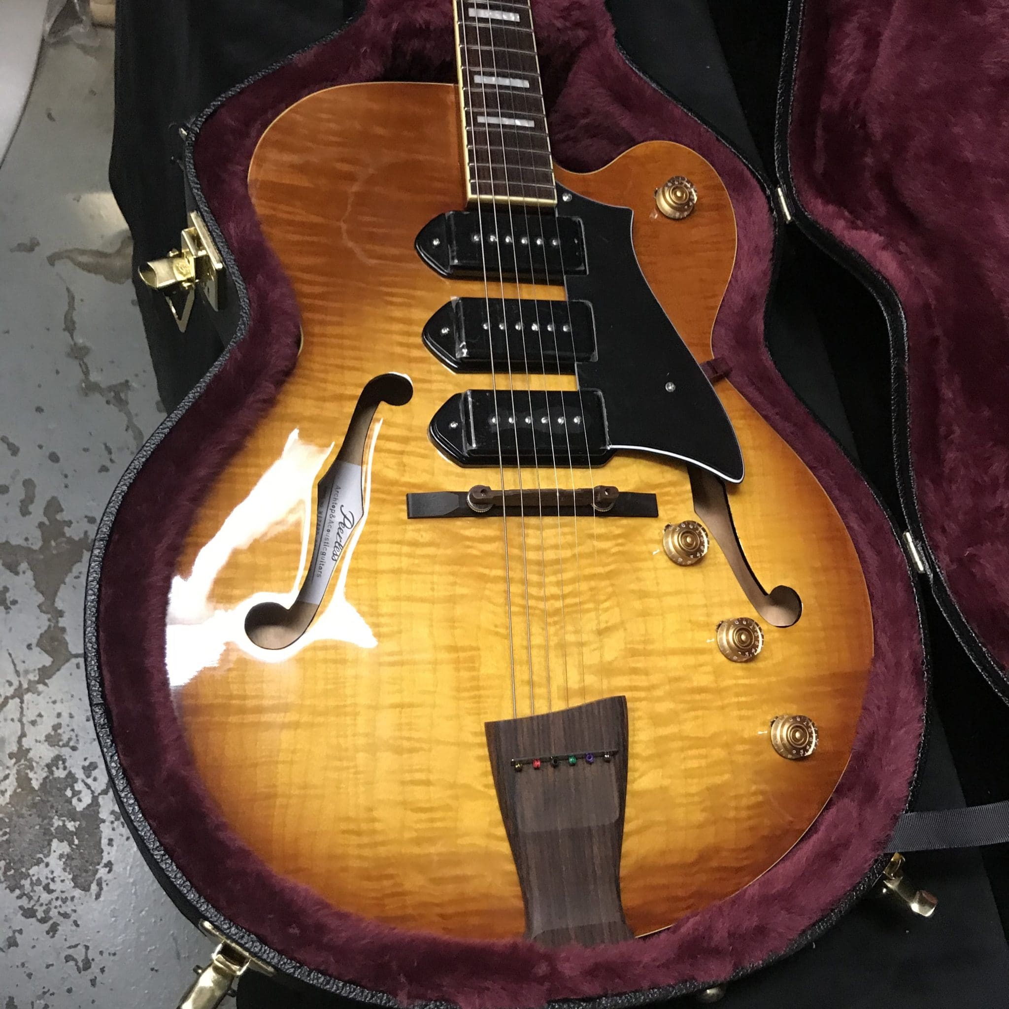 Peerless Wizard Standard #8807 Archtop Jazz Guitar w Custom TKL 17″ x 2 ...