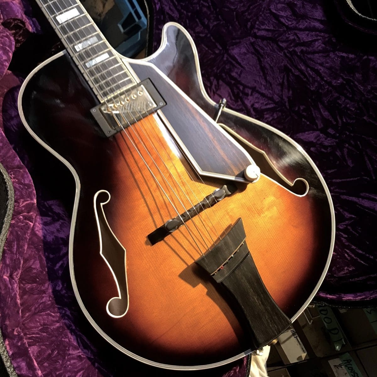 2014 Rusch George Benson Tribute 14" carved archtop Guitar 1.75 nut w ...