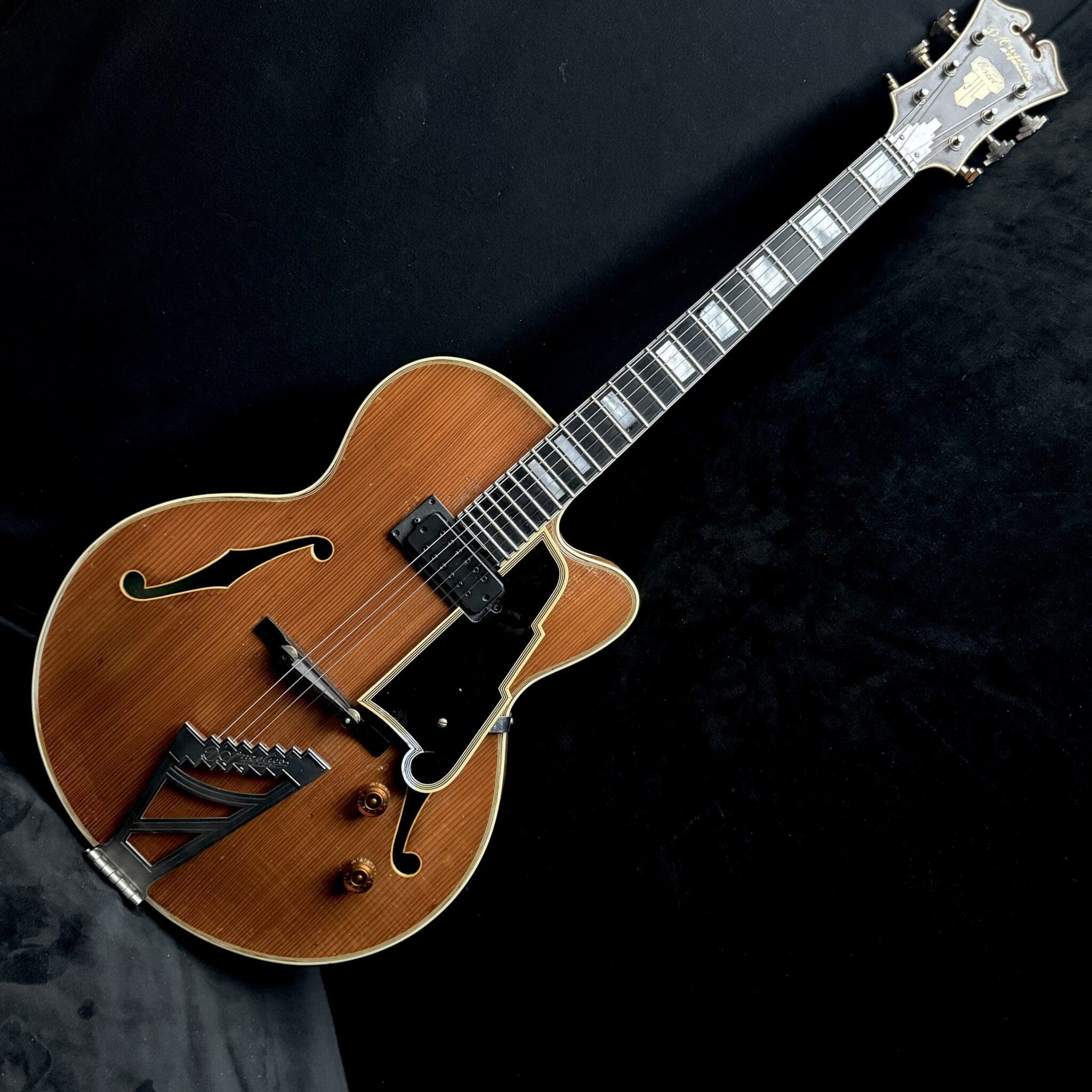 John D’Angelico 1954 RARE all original EXCEL Cutaway Blonde carved ...